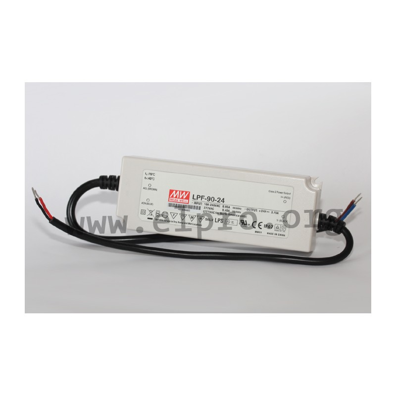 LPF-90-24 Mean Well LED drivers, 90W - elpro Elektronik
