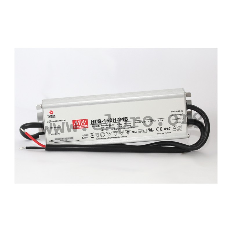 HLG-150H-12B Mean Well LED-Schaltnetzteile, 150W - elpro Elektronik