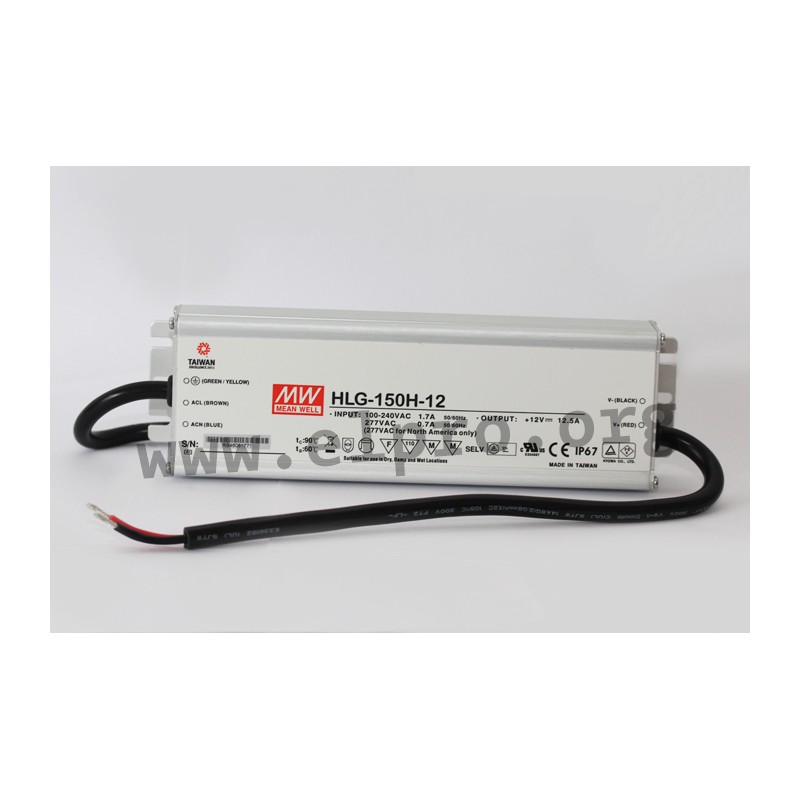HLG-150H-24 Mean Well LED-Schaltnetzteile, 150W - elpro Elektronik