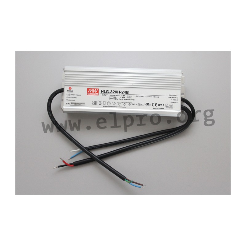 HLG-320H-36B Mean Well LED-Schaltnetzteile, 320W - elpro Elektronik