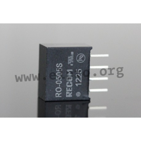 ROE-0505S Recom DC/DC converters, 1W - elpro Elektronik