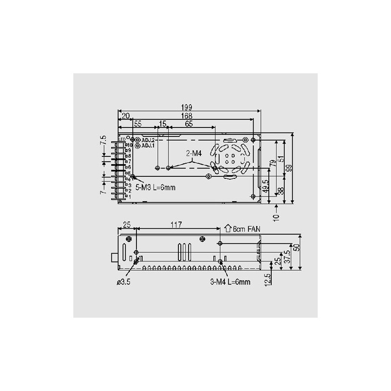 QP-150D Mean Well Schaltnetzteile, 150W - elpro Elektronik