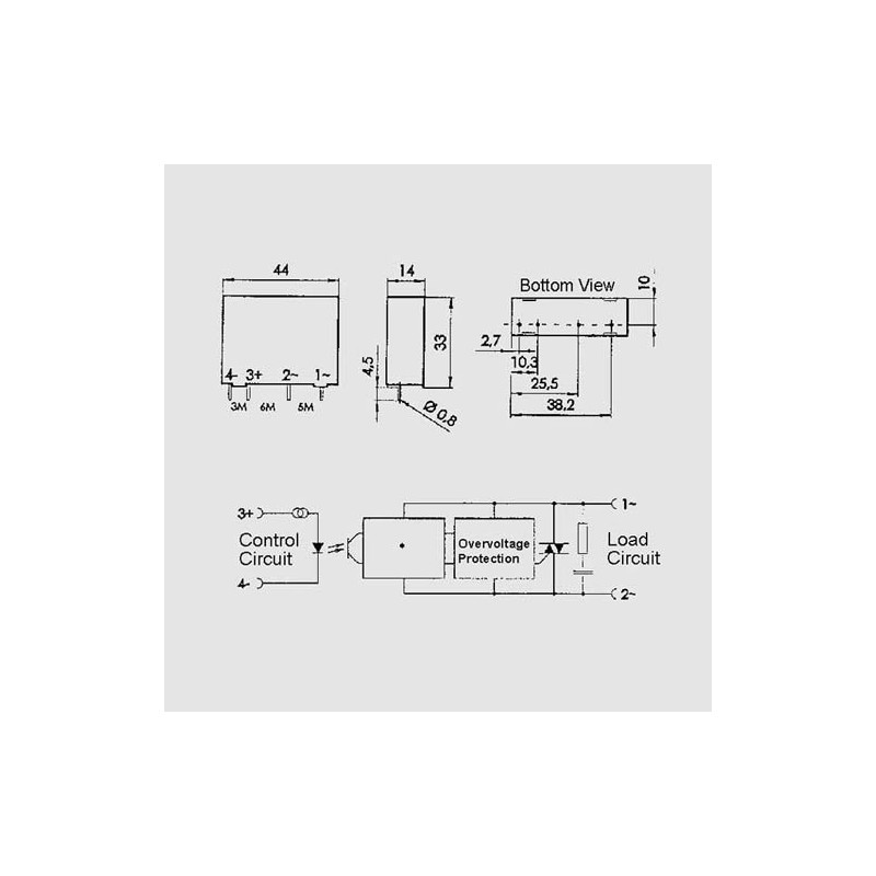 WGA8-6D03R Comus solid state relays, 3-5A - elpro Elektronik