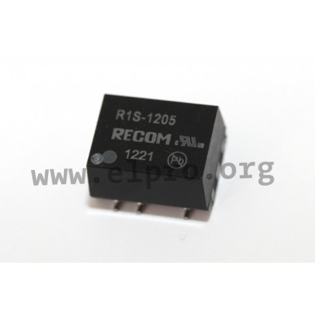 R1S-3.305 Recom DC/DC converters, 1W - elpro Elektronik