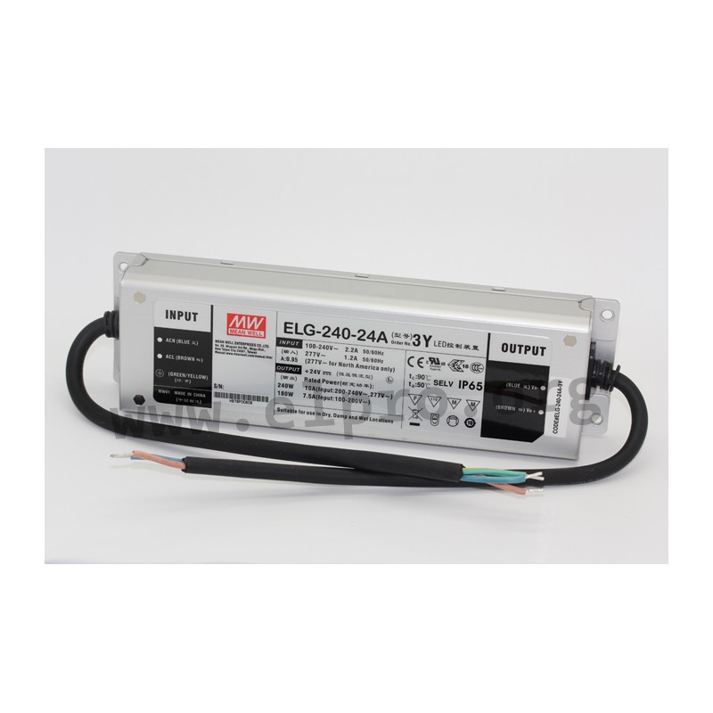 ELG-240-24A-3Y Mean Well LED drivers, 240W - elpro Elektronik
