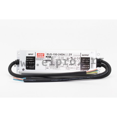 ELG-150-24DA-3Y Mean Well LED-Schaltnetzteile, 150W - elpro Elektronik