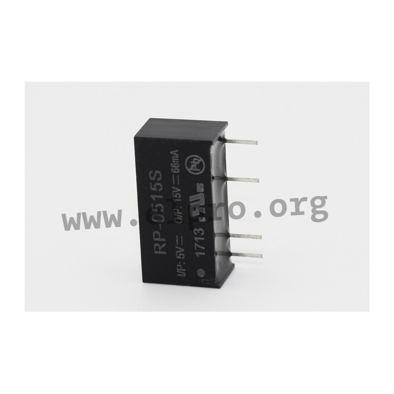 RP-1212D Recom DC/DC converters, 1W - elpro Elektronik