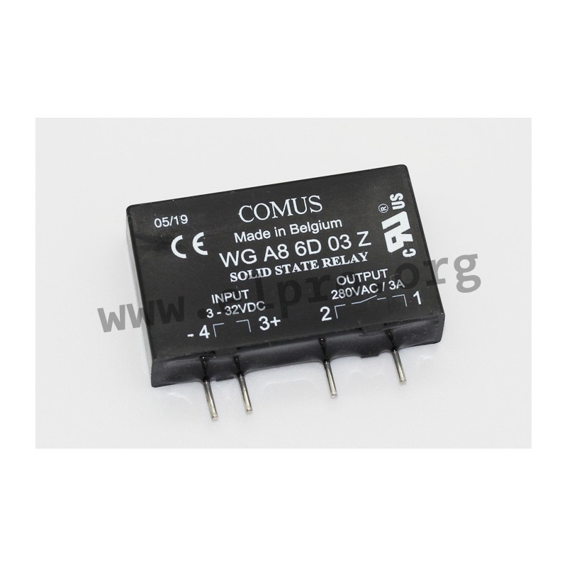 WGA8-6D03R Comus solid state relays, 3-5A - elpro Elektronik