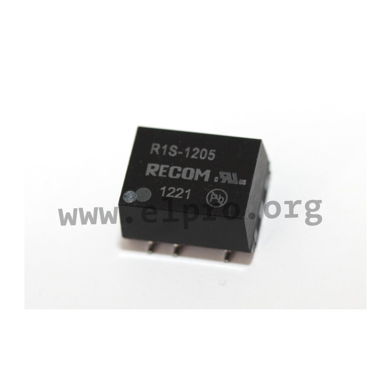 R1D-0524 Recom DC/DC converters, 1W - elpro Elektronik