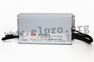 Mean Well LED drivers, 600W, IP67, CV and CC (mixed mode), dimmable, HLG-600H series - elpro ...