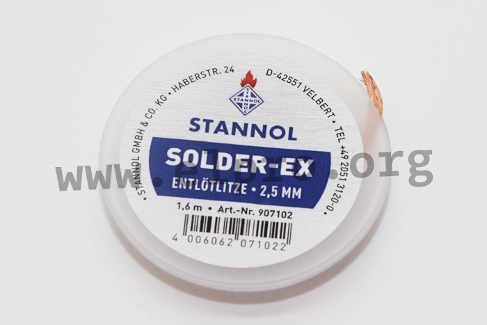 Stannol desoldering copper braid wicks, Solder-Ex series - elpro Elektronik