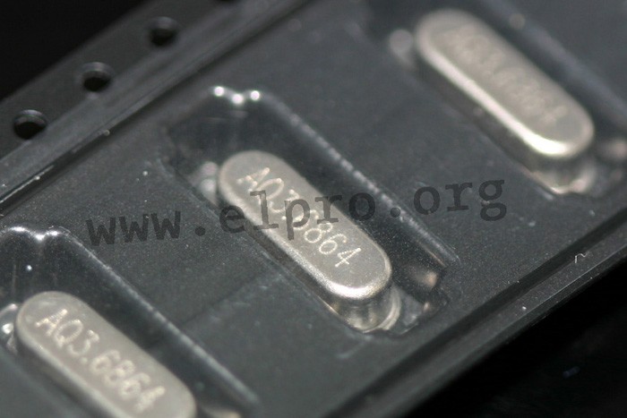 Abundance quartz crystals, SMD, HC 49 S4 SMD housing, HC49S4SMD series ...