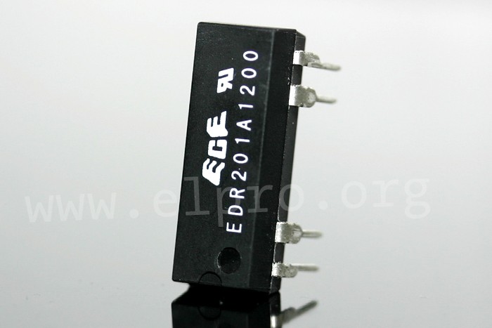 ECE reed relays, DIL housing, 1 normally open contact, EDR series ...