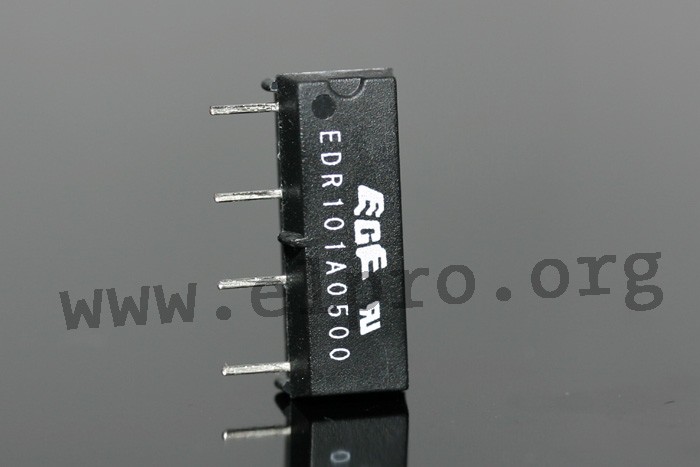 ECE reed relays, SIL housing, 1 normally open contact, EDR series ...