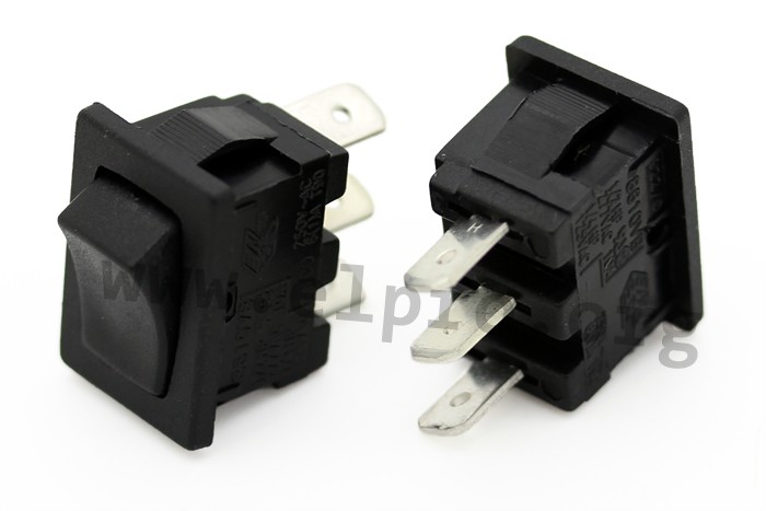 Arcolectric rocker switches, 6 resp. 10A, for 13x19mm panel cut-out ...