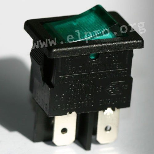 Arcolectric rocker switches, 10A, for 13x19mm panel cut-out, 8500 and 8550 series - elpro Elektronik