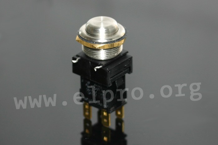 Arcolectric pressure switches, 16A, for Ø19,2mm panel cut-out, vandal-proof, H8300 series ...