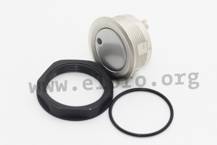 Schurter push button switches, for Ø19mm panel cut-out, vandal-proof ...