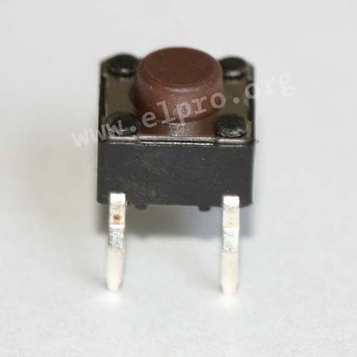 Diptronics tact switches, 6x6mm, 1,6N, DTS6 series - elpro Elektronik