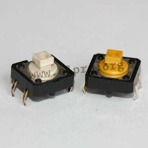 Omron tact switches, 12x12mm, B3F series - elpro Elektronik