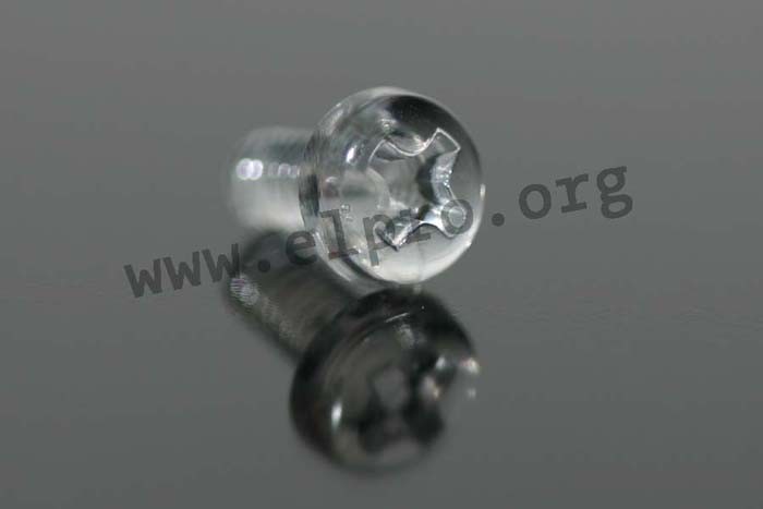 Linsenkopfschrauben, M3, Polykarbonat mit Kreuzschlitz (DIN 7985) - elpro Elektronik