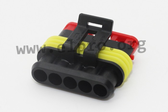 TE Connectivity socket housings, IP67, Tyco/AMP, Superseal 1.5 series ...