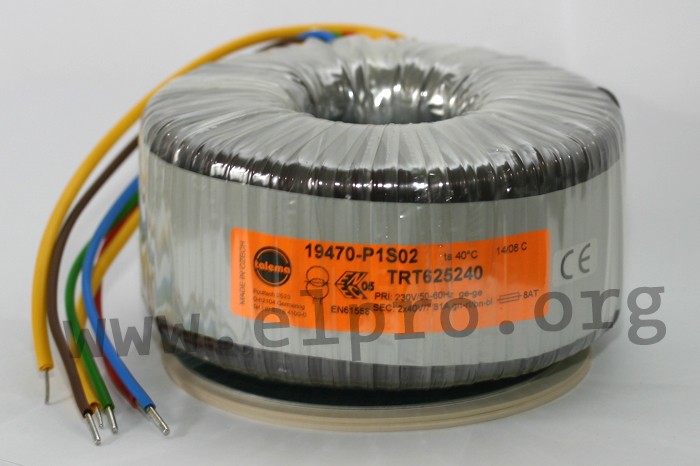 Talema toroidal transformers, 625VA, 1X230V - elpro Elektronik
