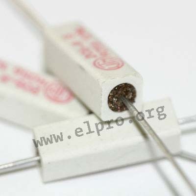 Vitrohm wire resistors, axial, 10%, 4W, KH series - elpro Elektronik