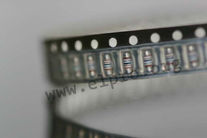 Vishay MiniMelf resistors, 1%, 0,25W, SMM0204 series - elpro Elektronik