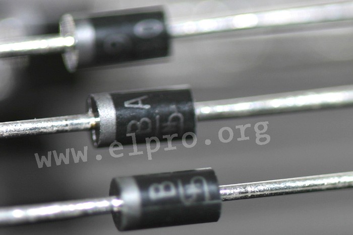 Taiwan Semiconductor Si rectifier diodes, 1A, 1 N series - elpro Elektronik