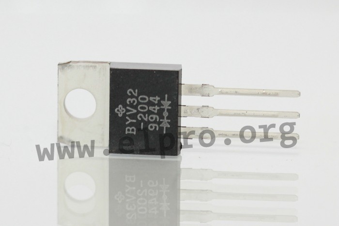 Vishay rectifier diodes, 8A, ultra fast, BYV and BYW series - elpro ...