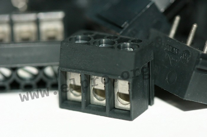 PTR terminal blocks, pitch 5mm, 24A, screw principle, 90°, AK100 series ...