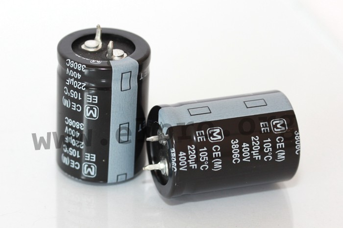 Panasonic electrolytic capacitors, radial, pitch 10mm, snap-in, 105°C ...