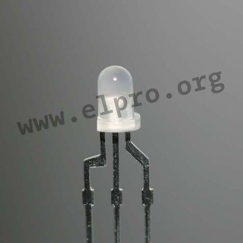 Everlight light-emitting diodes, diffuse, bicoloured, 3mm, 204/209/1259 series - elpro Elektronik