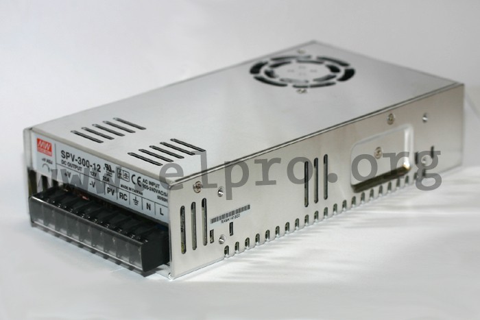 Mean Well switching power supplies, 300W, programmable output voltage ...