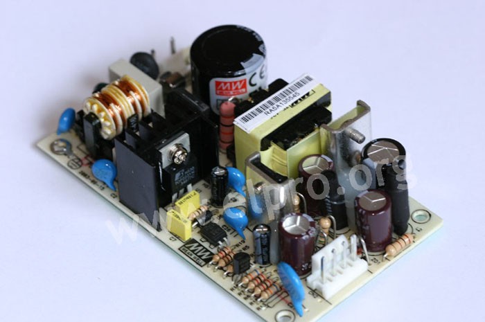 Mean Well switching power supplies, 25W, dual output, open frame (PCB ...