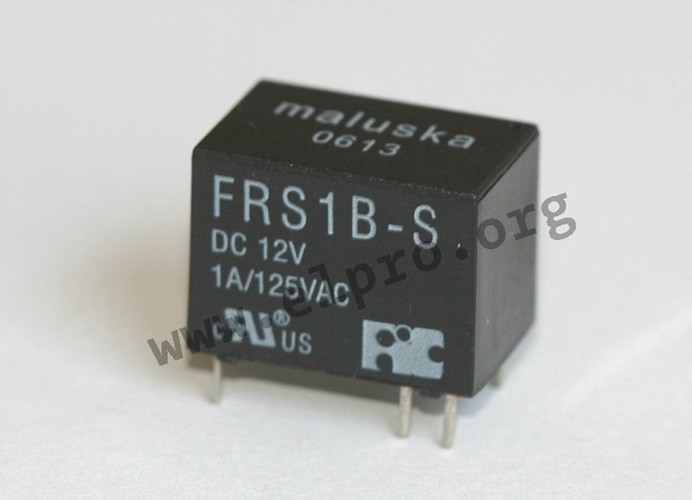 FIC PCB relays, 1A, 1 changeover contact, FRS-1 series - elpro Elektronik