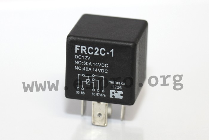 FIC high current relays, 50A, 1 changeover contact, FRC2 series - elpro ...