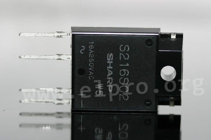 Sharp solid state relays, 2 to 16A, 600V, SIL housing, S201 and S202 series - elpro Elektronik