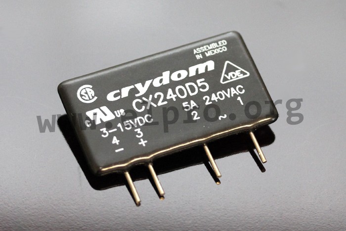 Crydom solid state relays, 5A, 280 to 660V, thyristor output, SIL ...