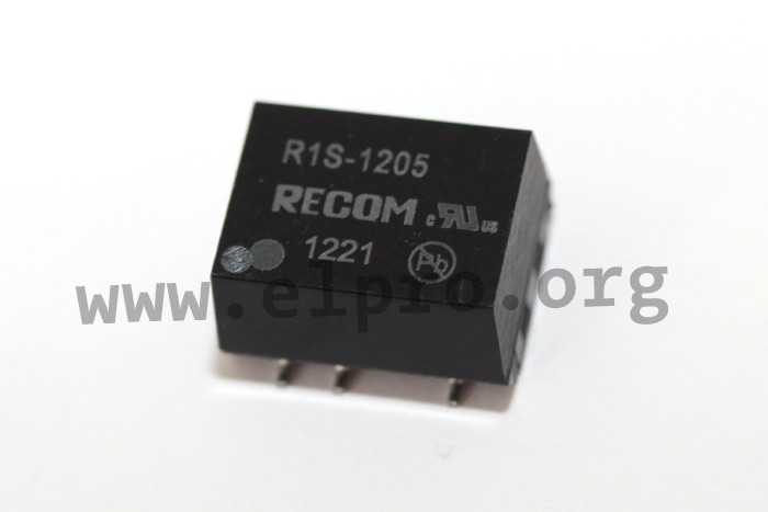 Recom DC/DC converters, 1W, SO housing, R1S and R1D series - elpro ...