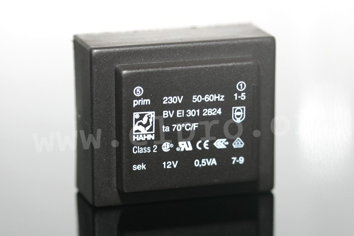 Hahn PCB transformers, 0,5VA, EI 30 - elpro Elektronik