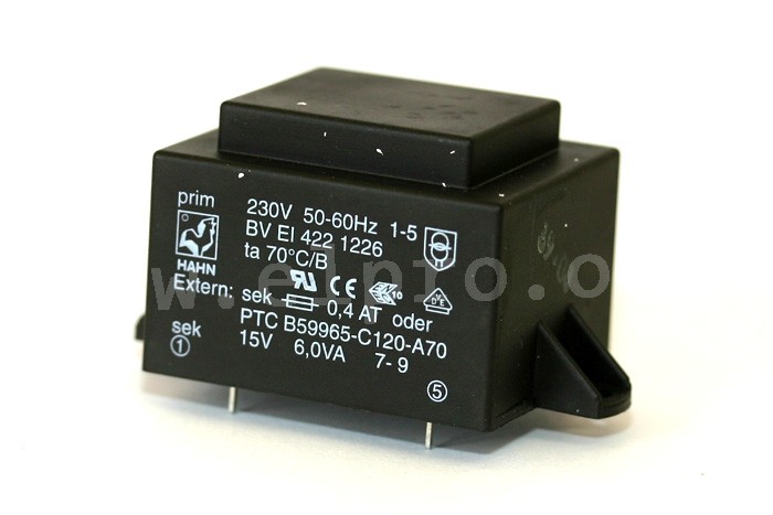 Hahn PCB transformers, 6VA, EI 42 - elpro Elektronik