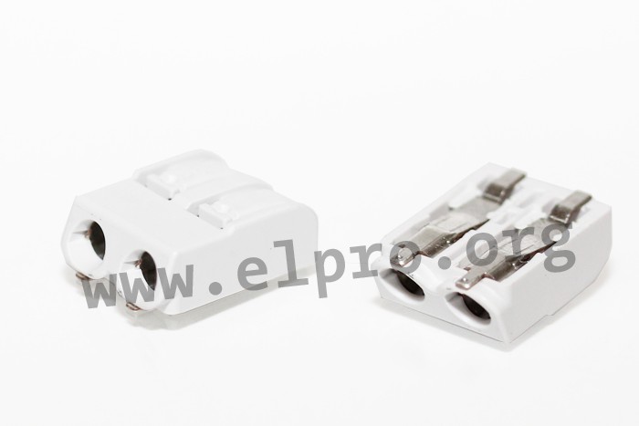 Wago spring terminal blocks, SMD, pitch 6mm, 17,5A, without lever, 2061 ...