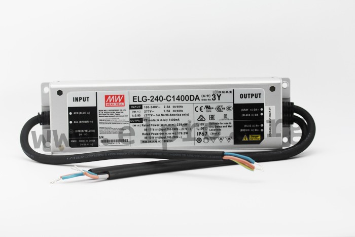 Mean Well LED drivers, 240W, IP67, constant current, DALI interface ...
