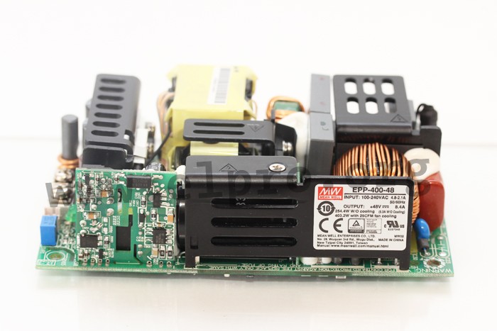 Mean Well switching power supplies, 400W (forced air), open frame (PCB ...