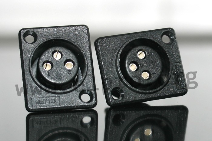 Cliff audio connectors, AXR/XLR compatible, plastic, Cliffcon series ...