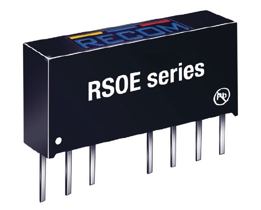 Recom DC/DC converters, 1W, SIL8 housing, RSOE series - elpro Elektronik