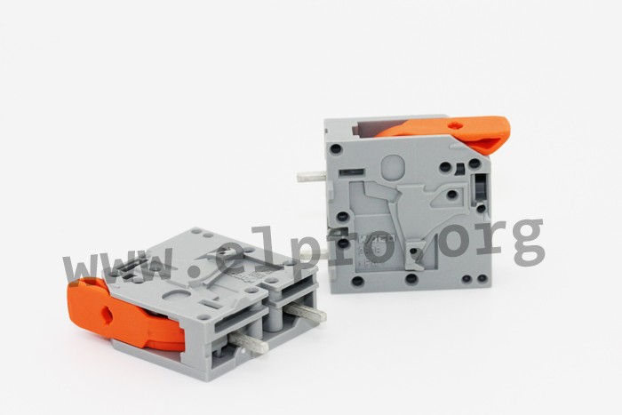 Wago spring terminal blocks, pitch 7,5mm, 41A, with lever, 2606 series ...