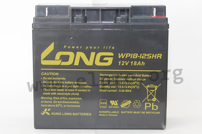 Kung Long lead-acid batteries, 12 volts, WP series - elpro Elektronik